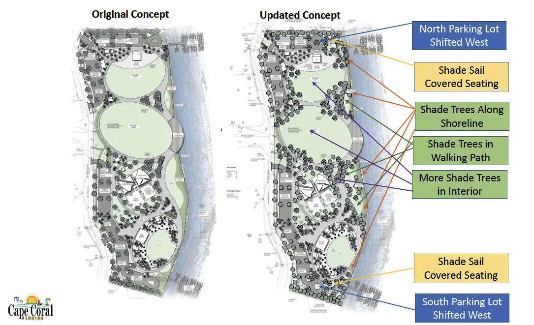 Latest plan for Jaycee Park revamp: More trees, more shade - Cape Coral ...